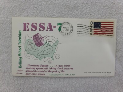 ESSA-7 Hurricane Spotter 08/16/1968 | Space Cover | eBay