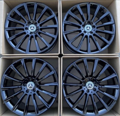 20” Mercedes S Class S550 S560 Black Factory OEM Stock Original Wheels ...