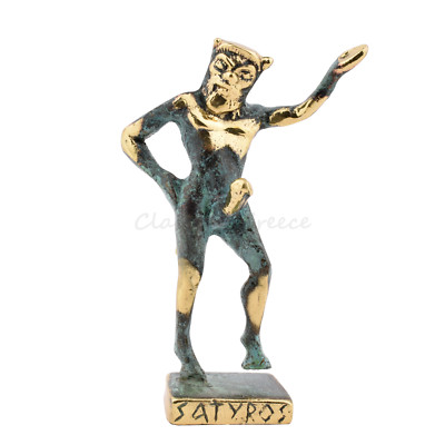 Statue Greek Mythology Satyr Pan 5.5" - 14cm Brass Cast New | eBay