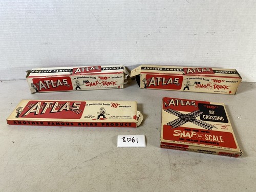 Atlas HO Scale Snap Track Vintage Model Train Railroad Lot orig box ...