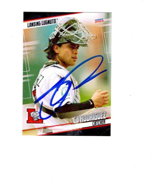 CJ Rodriguez 2024 Lansing Lugnuts signed autograph baseball card ...
