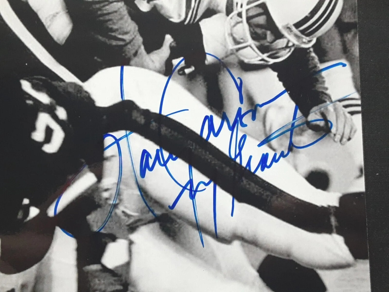 HARRY CARSON NEW YORK GIANTS HOF LINEBACKER AUTOGRAPHED SIGNED 4x6 ...