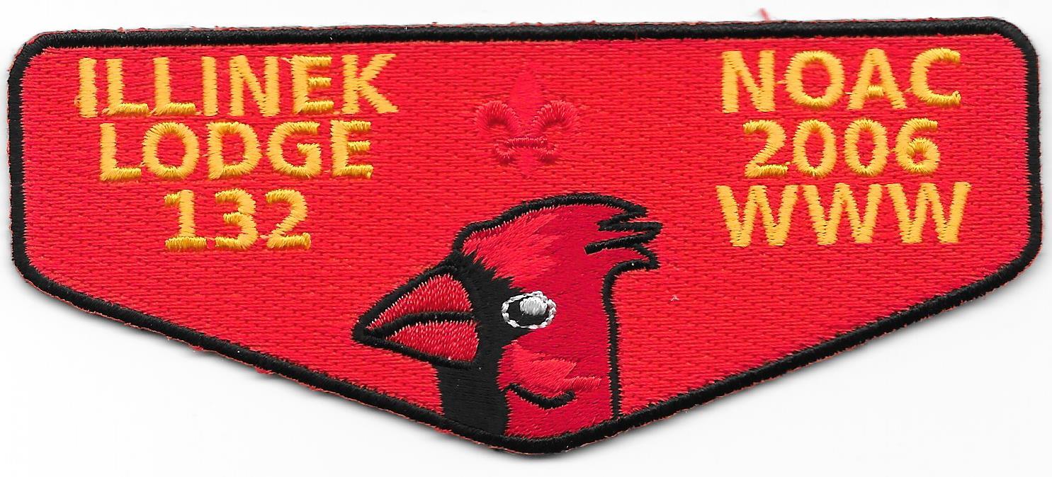 S? Illinek Lodge 132 2006 NOAC Delegate Flap Boy Scouts of America BSA ...