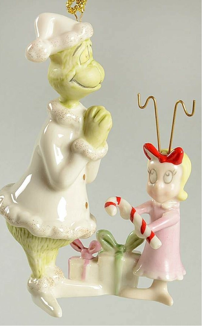 RARE Lenox Grinch " A Heartwarming Grinch Holiday " Ornament Dr. Seuss ...