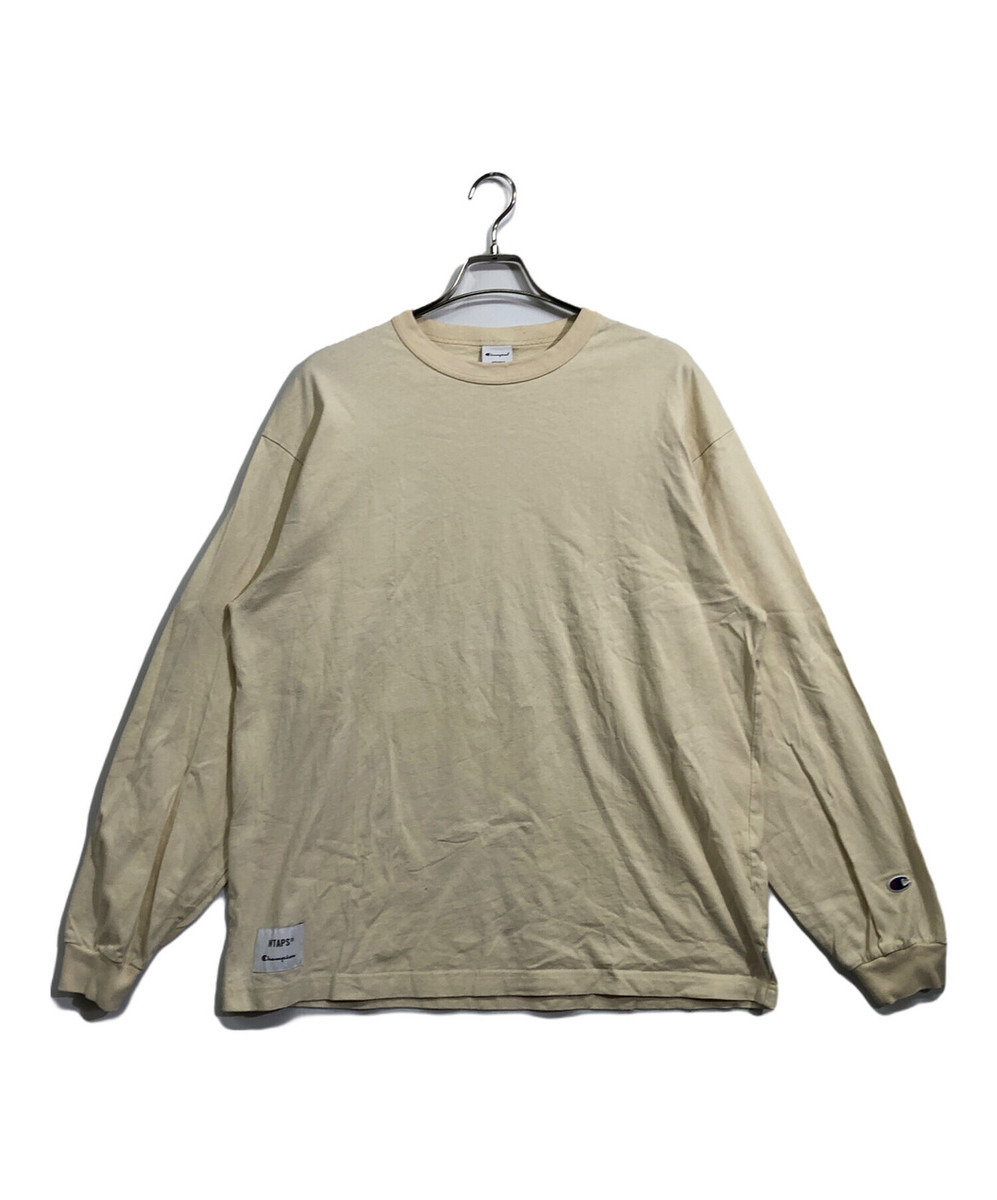 Champion × WTAPS long sleeve cut and sew Size: XL Ivory Men Champion × WTAPS long sleeve cut and sew Size: XL Ivory Men