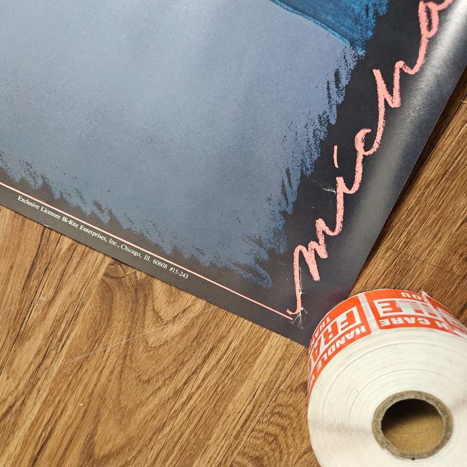 Michael Jackson 20x28 Original Vintage 1983 Bi-Rite Poster Brown ...