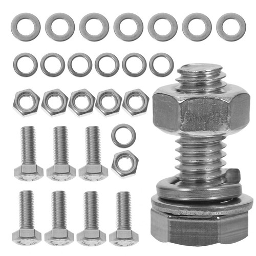 20 Pcs Screw Nut Set Bolts and Nuts Kit Stainless Steel Hardware Small ...