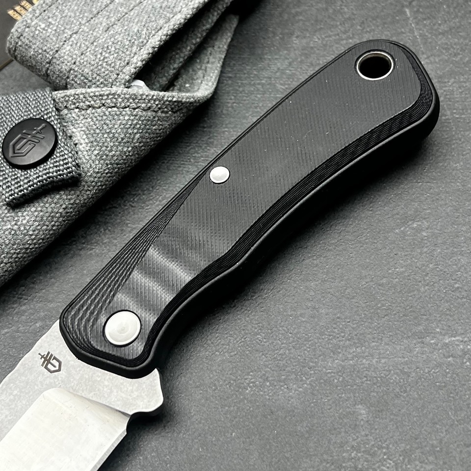 Gerber Downwind Black G10 Drop Point Fixed Blade Full Tang Hunting ...