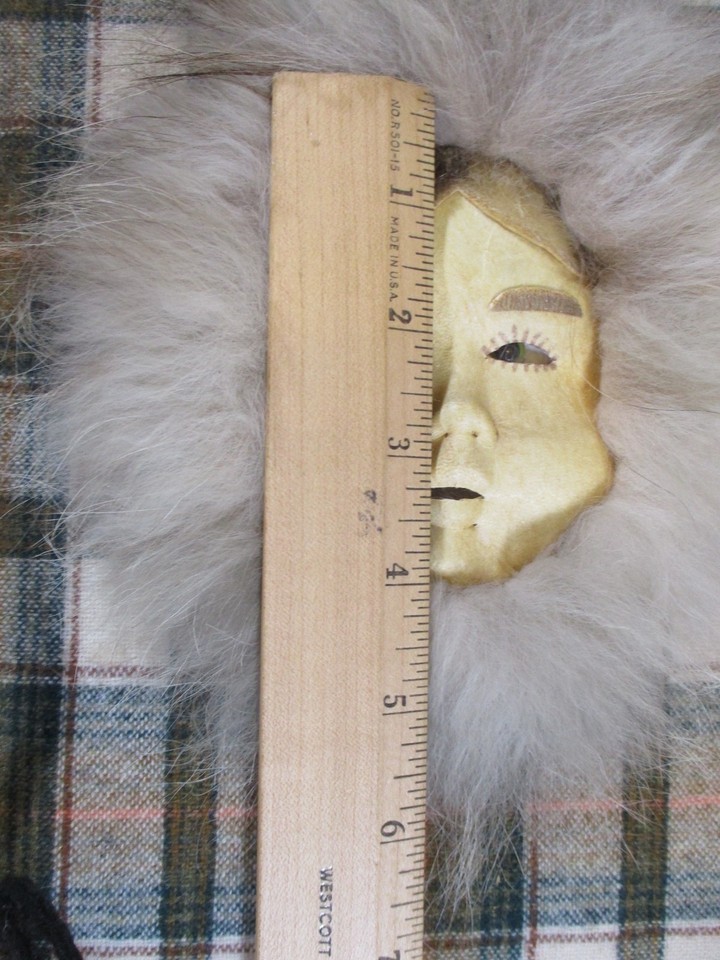 Vintage - Anaktuvuk Pass - Caribou Skin & Fur Mask - by Alice ...