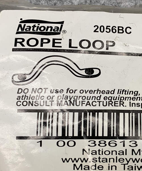 (30) National Rope Loops N245-233 1/2” Nickel Plated New Free Shipping ...