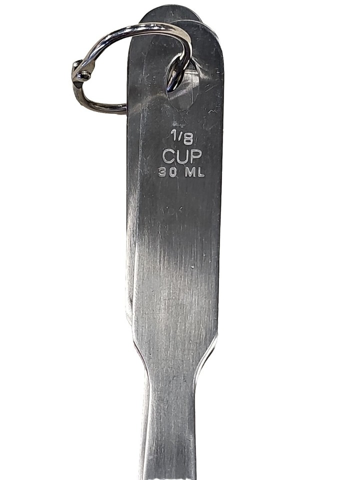 Norpro 18/8 Stainless Steel Long Handle Flat Bottom Measuring Spoons | eBay