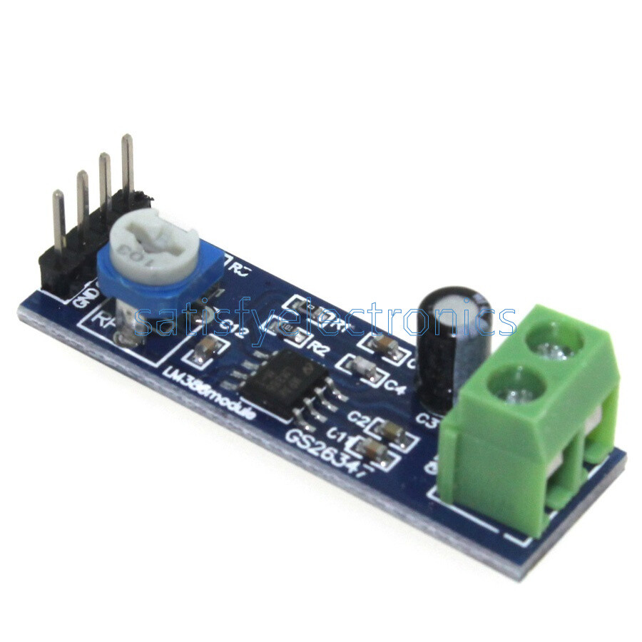 5V-12V 200 Times gain LM386 Audio Amplifier Module 10K Adjustable ...