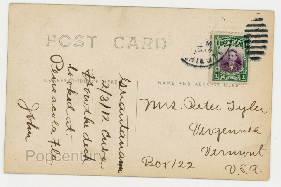 1912 RPPC Postcard Photo US Navy Guantanamo USS Florida Photograph ...