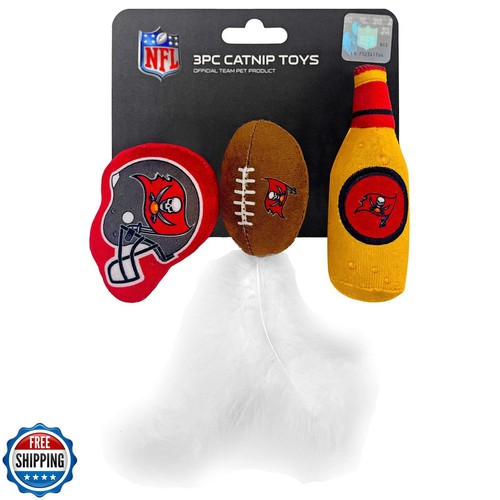 BEST PLUSH CAT TOY - NFL TAMPA BAY BUCCANEERS Complete Set of 3 piece ...
