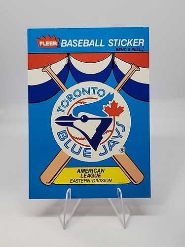 1989 Fleer Toronto Blue Jays TEAM LOGO STICKER Card | eBay