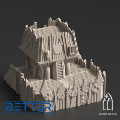 Bridge - Warpzel 1A, Orc Space Hulk, (28mm, 15mm Scale) 3d printed ...