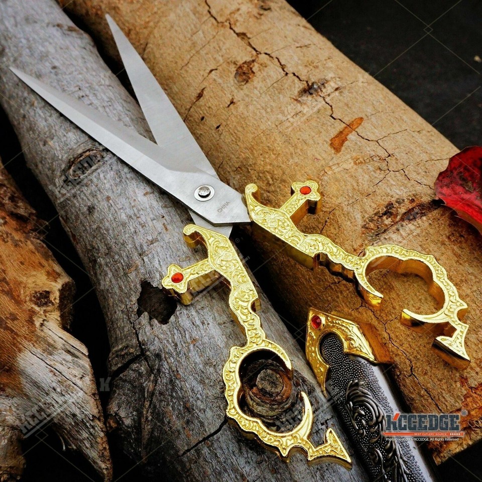 10" Collectible Medieval Renaissance Bodice Scissors Dagger Highly ...