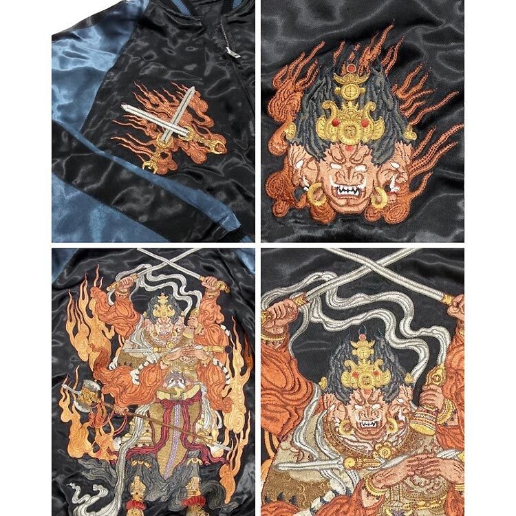 Sukajan SATORI GSJR-015 Ashura Japanese Pattern Japanese Sukajan SATORI ...