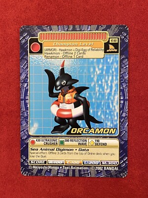 St-161 Orcamon Digimon Street Starter 4 TCG Rare Bandai Great Condition ...
