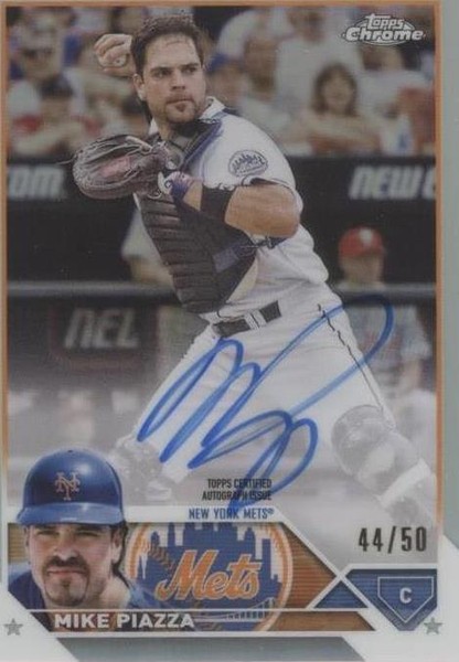 2023 Topps Chrome - Chrome Legends Autographs Refractor #CLA-MP Mike ...