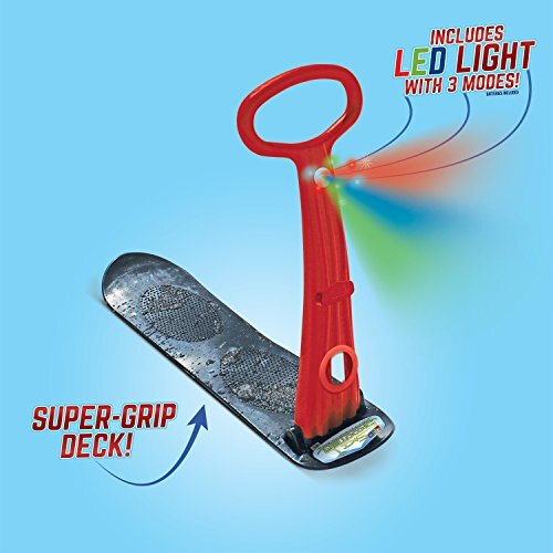 Original LED Ski Skooter: Fold-up Snowboard Kick-Scooter for Use on ...