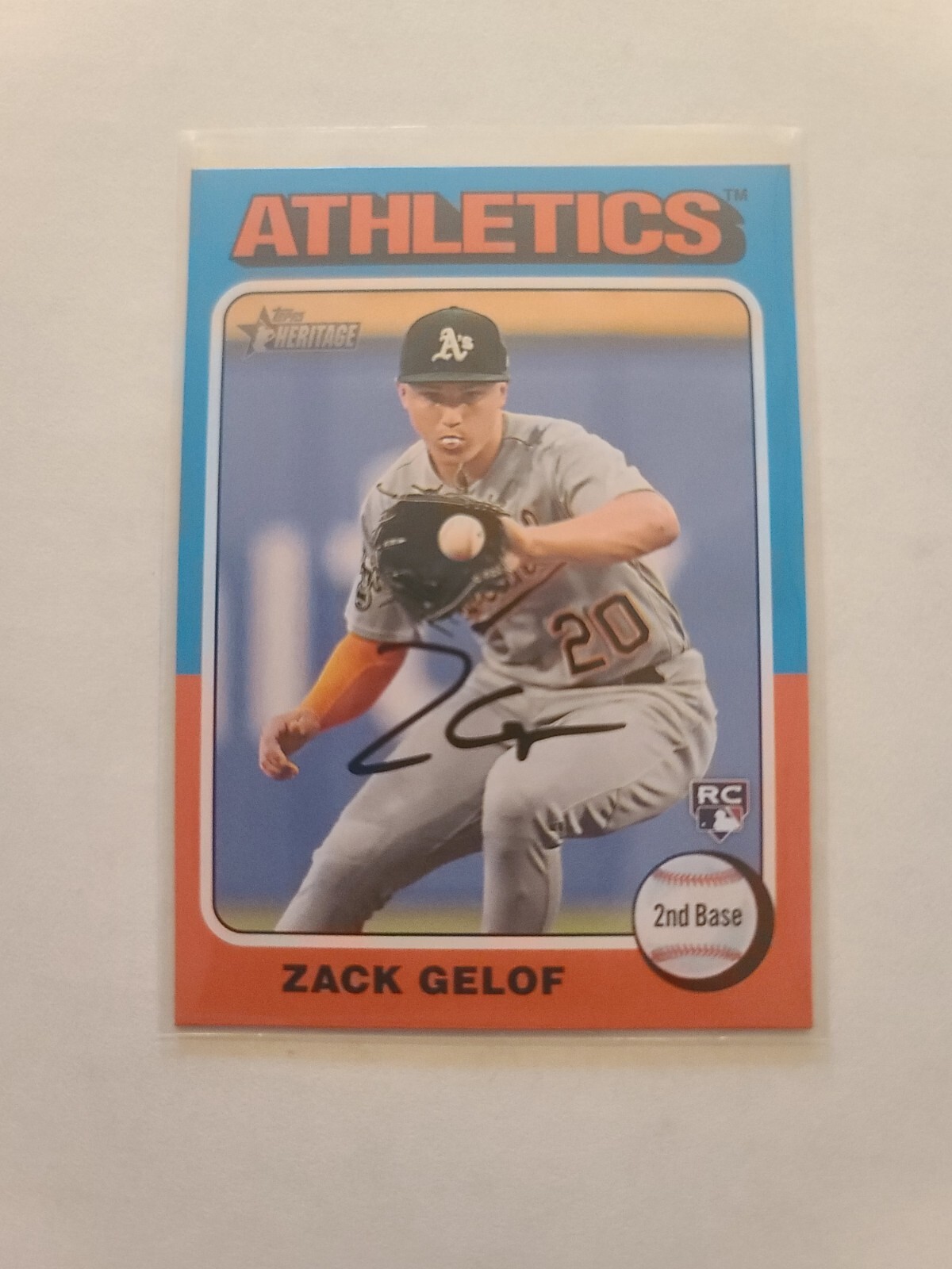 2024 Topps Heritage Zack Gelof RC #346 SP Image Variation Oakland ...