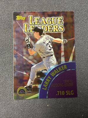 2000 Topps League Leaders Larry Walker Manny Ramirez #467 Rockies ...