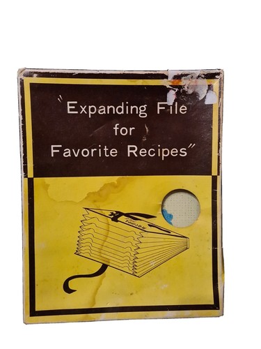 Vintage 1960s Expanding File for Favourite Recipes, Japan | eBay Australia