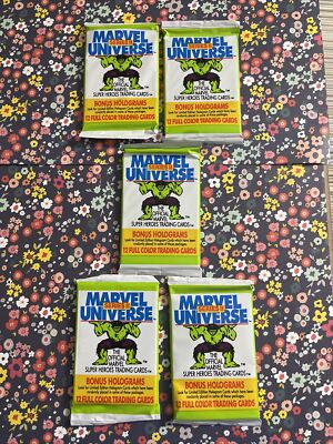 MARVEL UNIVERSE SERIES II INCREDIBLE HULK DESIGN SEALED TRADING CARD ...