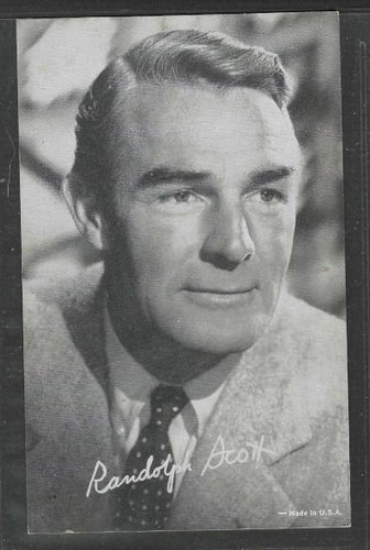 1940'S EXHIBIT ARCADE CARD ACTOR RANDOLPH SCOTT NM | eBay