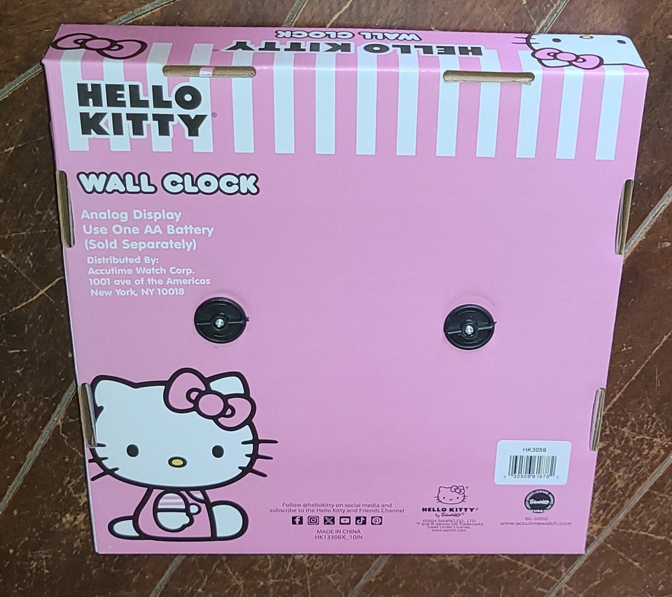 HELLO KITTY: Wall Clock -Analog Display- #HK3059 | eBay