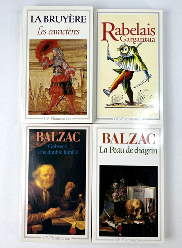 Garnier Flammarion FRENCH EDITION Set Of 4 Books - La Bruyere, Rabelais ...
