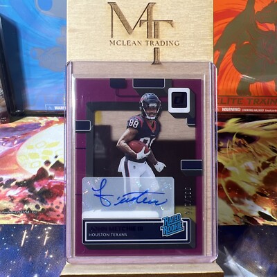 2022 Panini Clearly John Metchi III No. 67 Purple Auto 031/175 Houston ...