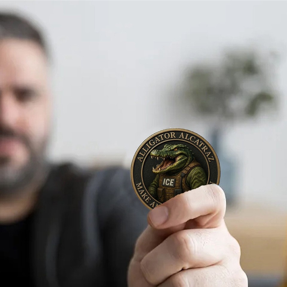 Alligator Alcatraz Humor Collectible Coin, 2025 Florida Everglades ...
