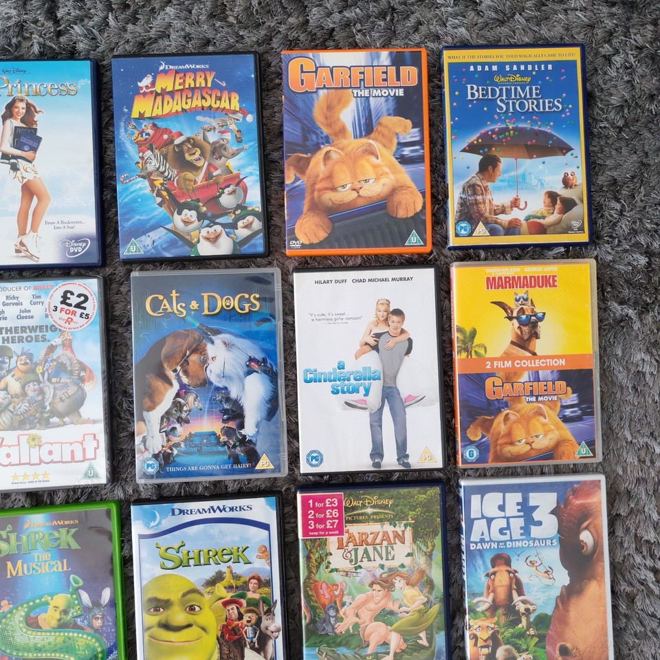 15 Children's DVD Bundle Family Kids Job Lot Disney & Dreamworks | eBay