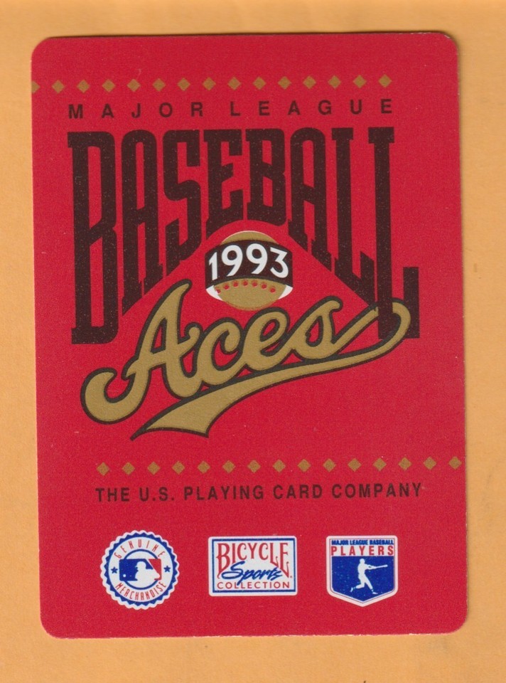 Brady Anderson Baltimore Orioles 1993 U.S. Playing Cards Aces #11H | eBay