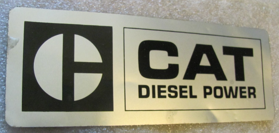 CAT CATERPILLAR DIESEL POWER EMBLEM BADGE DECAL GENUINE FACTORY ...