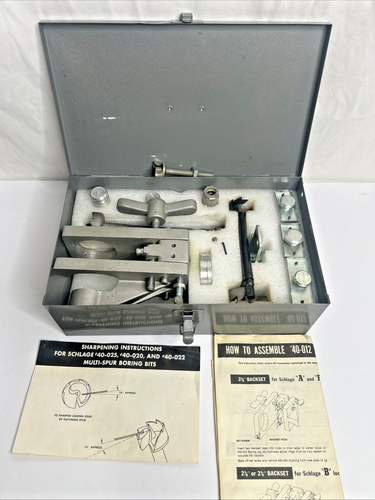 Schlage Door Prep Lock Installation Kit Boring Jig with Case and ...