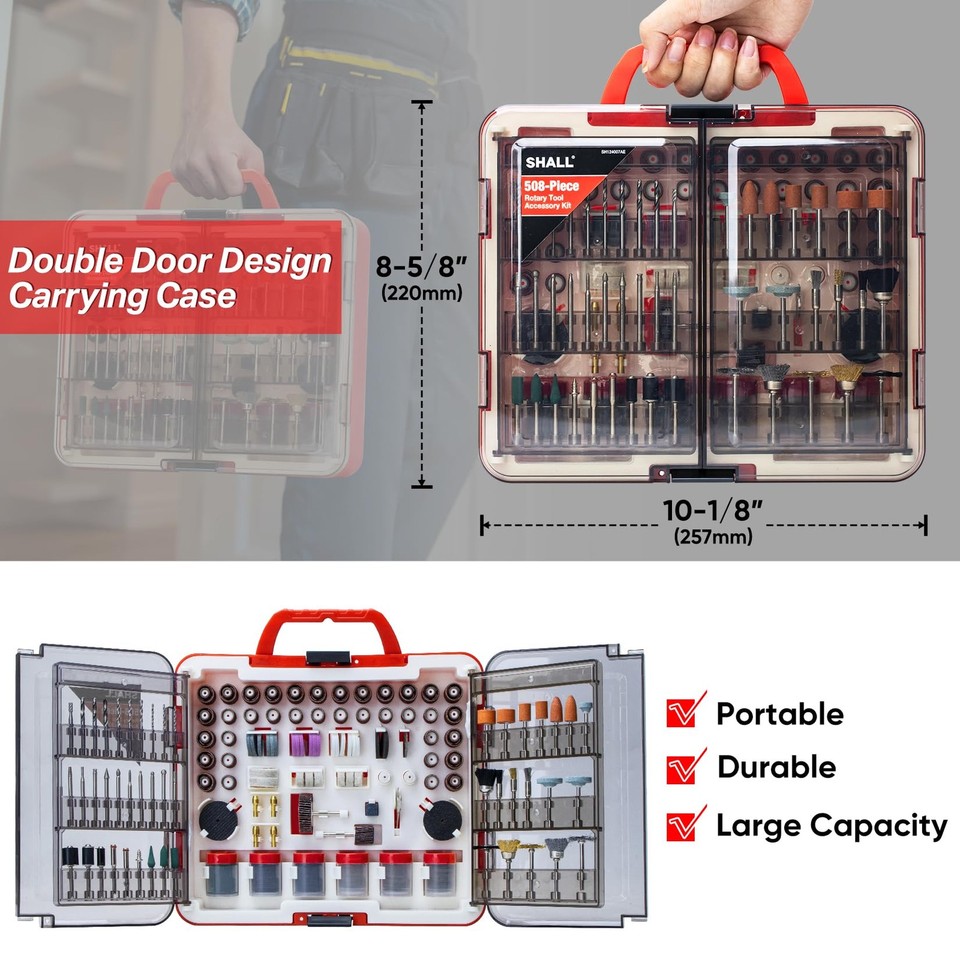 508-Piece Rotary Tool Accessories Kit, Universal Rotary Tool Bits for ...