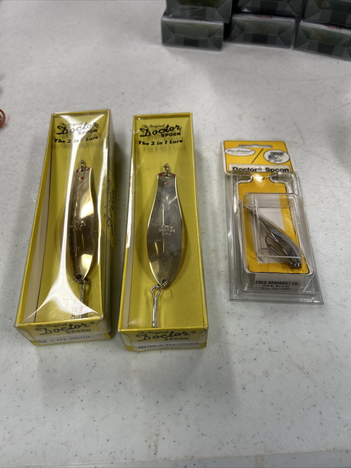 3 Nos Arbogast Doctor Spoons In Original Packaging | eBay