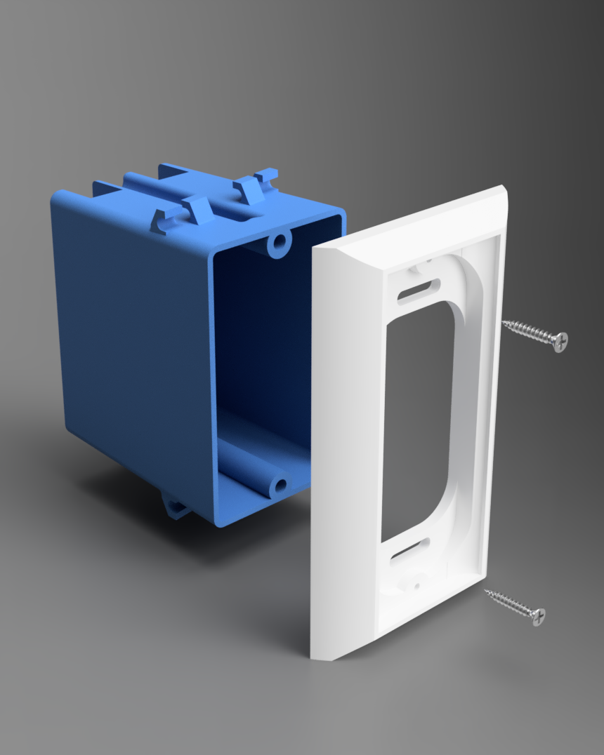 Ring PRO 2 video Doorbell 0.5" wall plate spacer. Mounting bracket | eBay