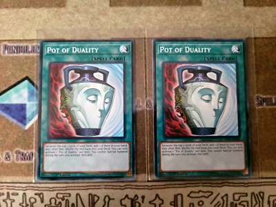 YUGIOH TCG 2X POT OF DUALITY YS17-EN028 COMMON 1ST EDITION | eBay