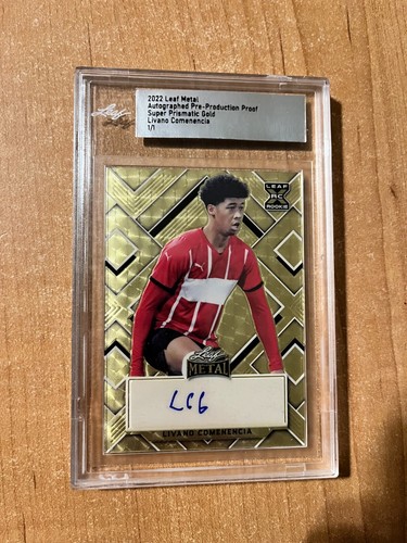 2022 Leaf Metal Soccer - Livano Comenencia - Slabbed Superfractor Proof ...