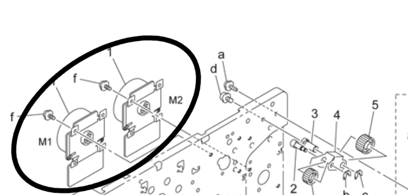 Konica Minolta Bizhub 362 282 222 Drive Motor 9314-2400-31 9314240031 ...
