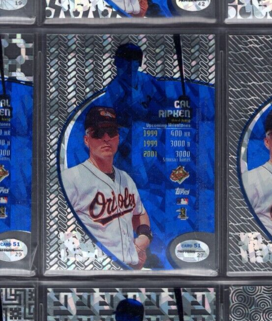 1998 TOPPS TEK DIFFRACTOR PARALLEL #51 CAL RIPKEN JR SSP PATTERN #79 ...