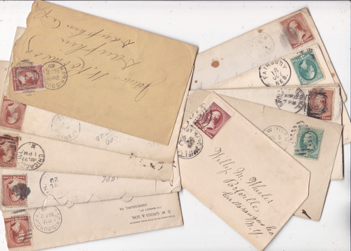 19th century group of ten 2c Banknote covers (66M) | eBay
