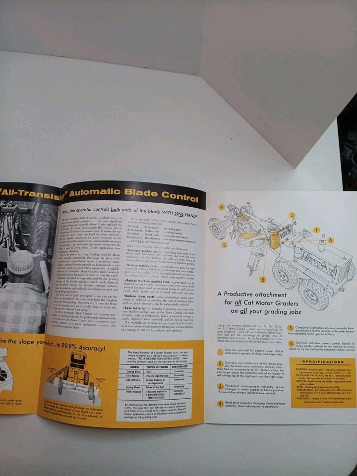 Vintage Preco 1950s All Transistor Automatic Blade Control Foldout ...