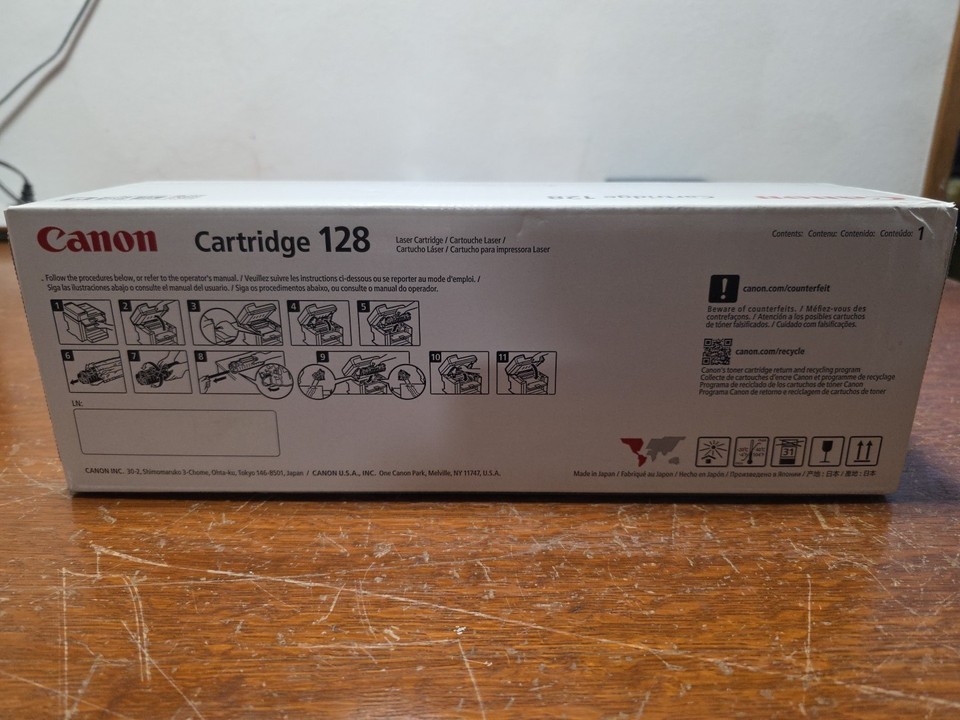 CANON CARTRIDGE 128 BLACK TONER CARTRIDGE | eBay