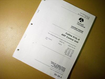 Collins 614L-8 ADF Control Service Manual | eBay