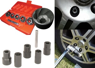 Access Tools Easy Off Twist Stripped Lug Nut Socket Set AETEO New Free ...